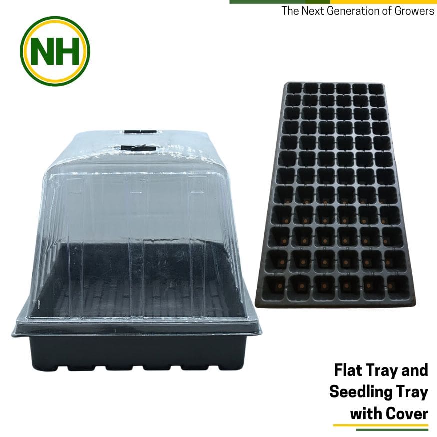 Flat Tray and Seedling Tray with Humidity Cover | NutriHydro